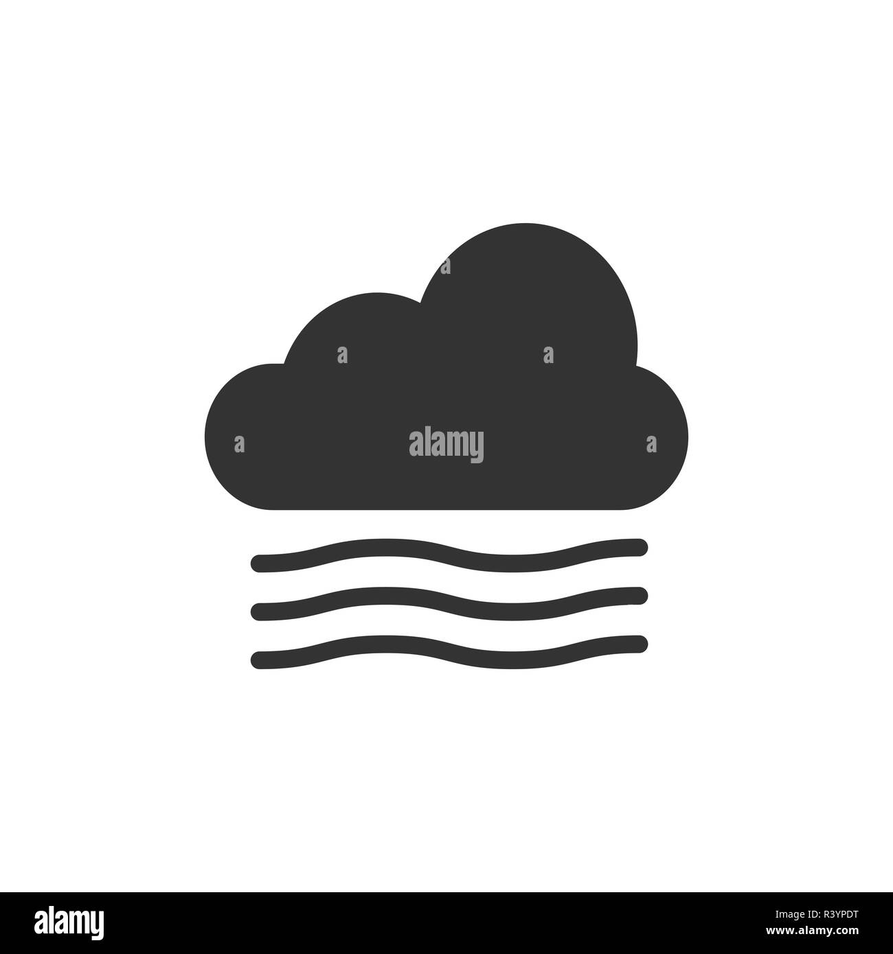 Weather icon, fog icon. Vector illustration flat Stock Vector Image ...