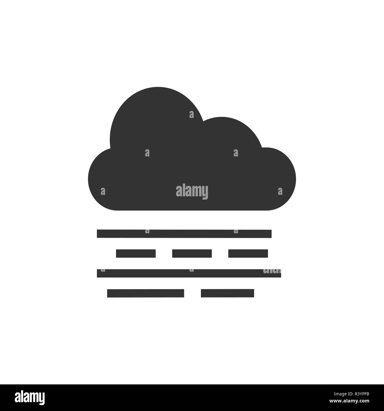 Weather icon, fog icon. Vector illustration flat Stock Vector Image ...