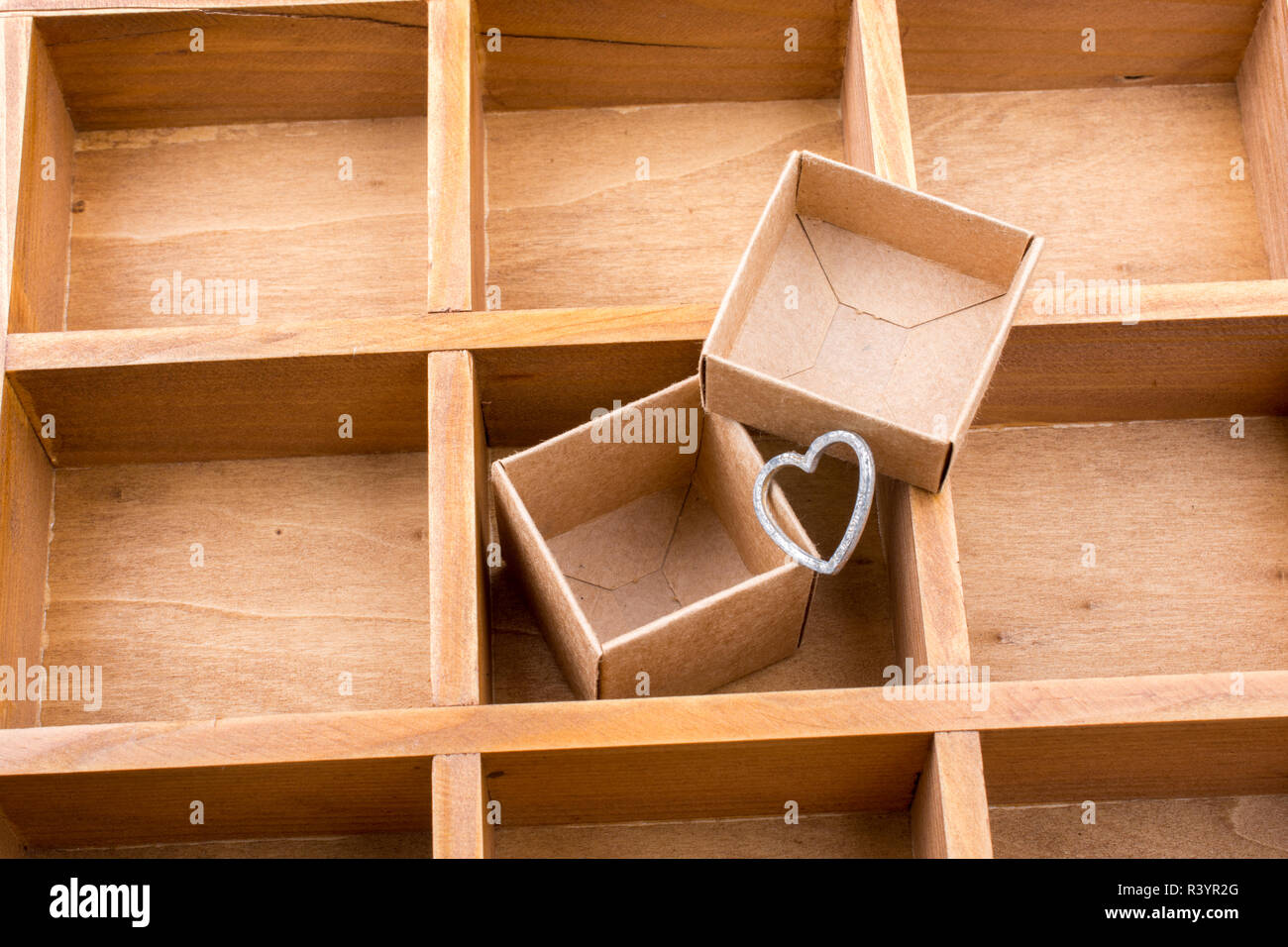 Cardboard box compartments hi-res stock photography and images - Alamy