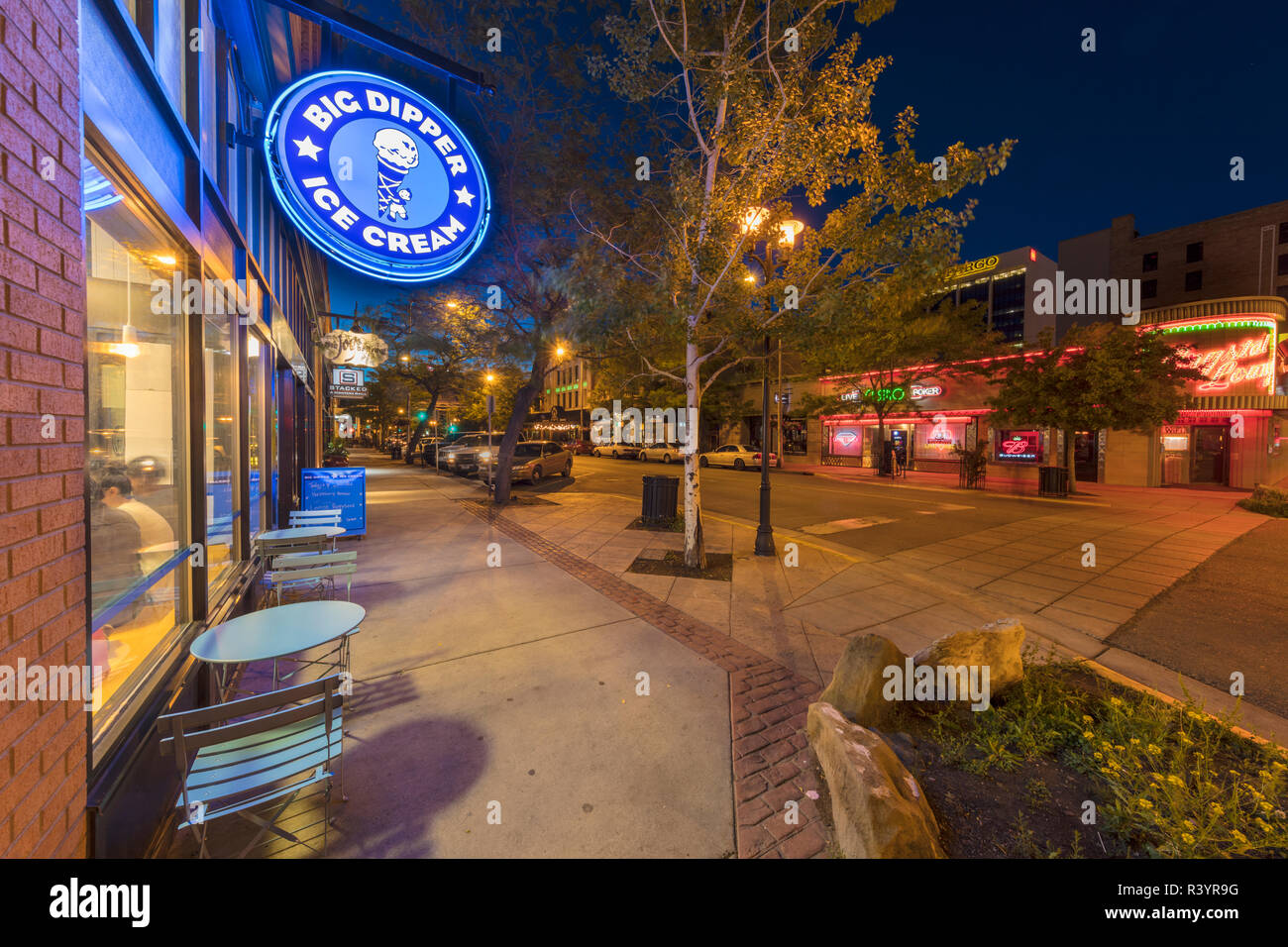 Downtown at twilight in Billings, Montana, USA Stock Photo - Alamy