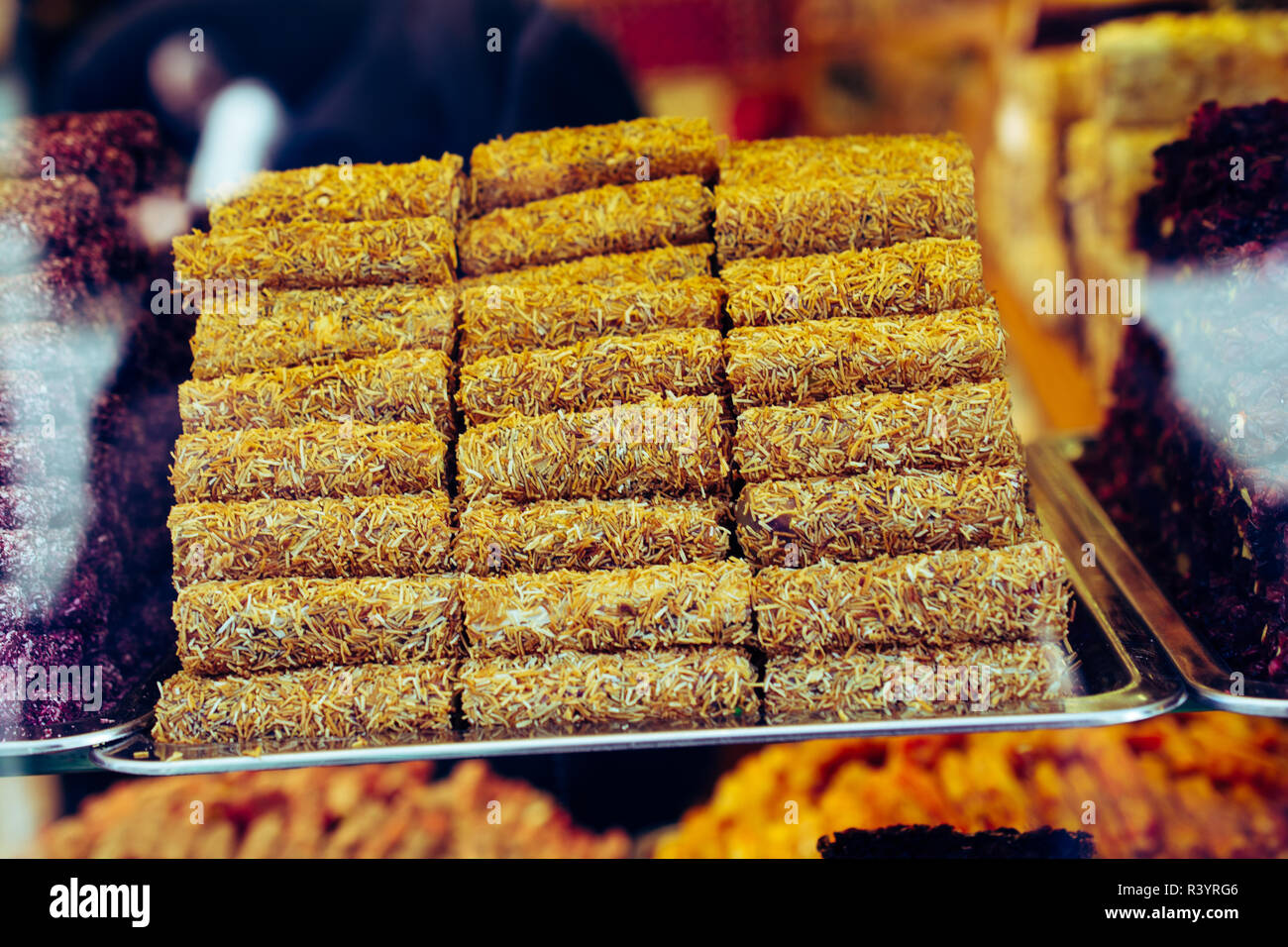 Turkish delight or lokum is a family of confections based on a gel of ...