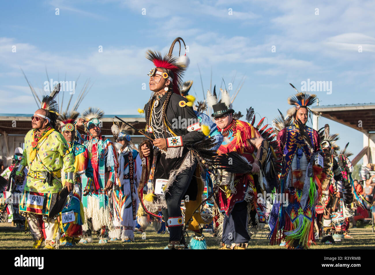 Grand March at North American Indian Days in Browning, Montana, USA ...