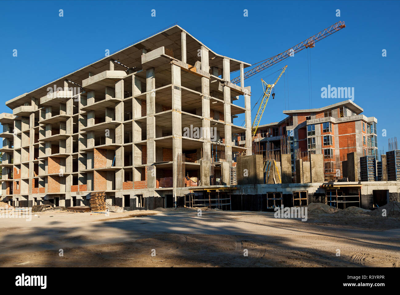 Design of reinforcement frame reinforcement for concrete frame house ...