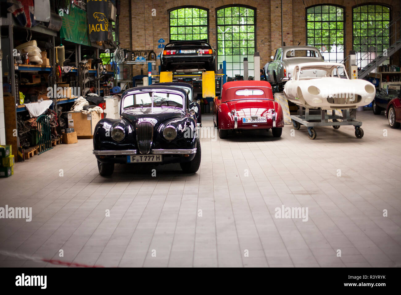 BERLIN, GERMANY - JUNE 28, 2018: The Classic Remise Berlin, a center ...