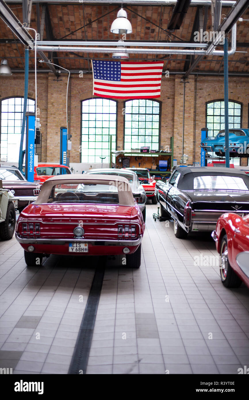 BERLIN, GERMANY - JUNE 28, 2018: The Classic Remise Berlin, a center ...