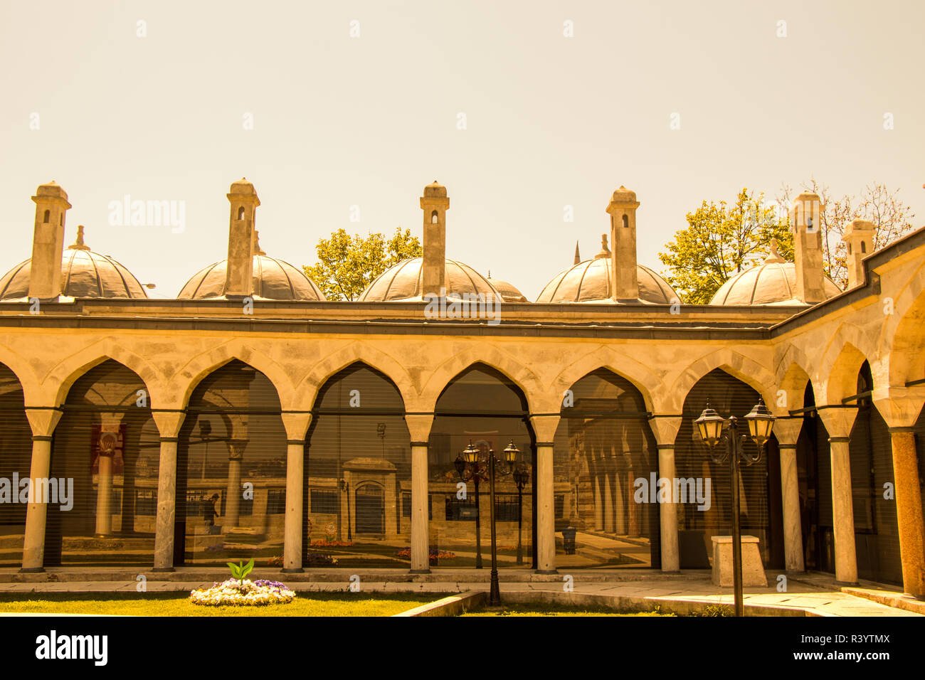 Ancient columns from Ottoman times in the view Stock Photo - Alamy