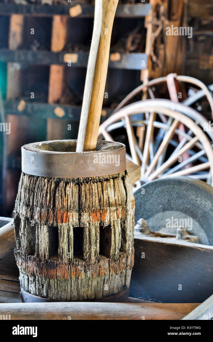 Usa, Montana, Nevada City. Living Museum, Pot in the Shoe Shop Stock ...