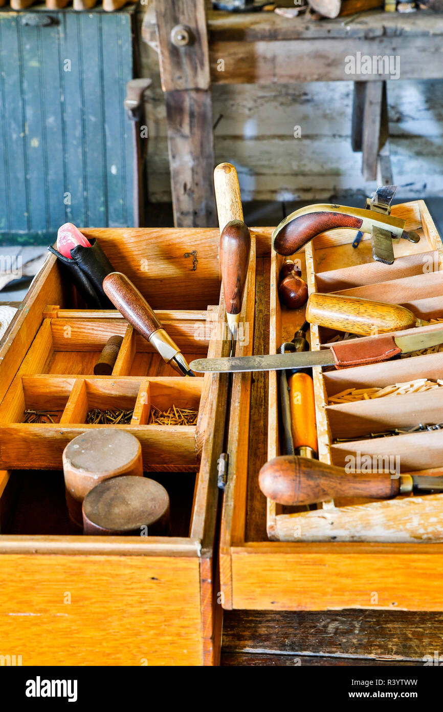 Usa, Montana, Nevada City. Living Museum, Cobbler's Tools (Civil War ...