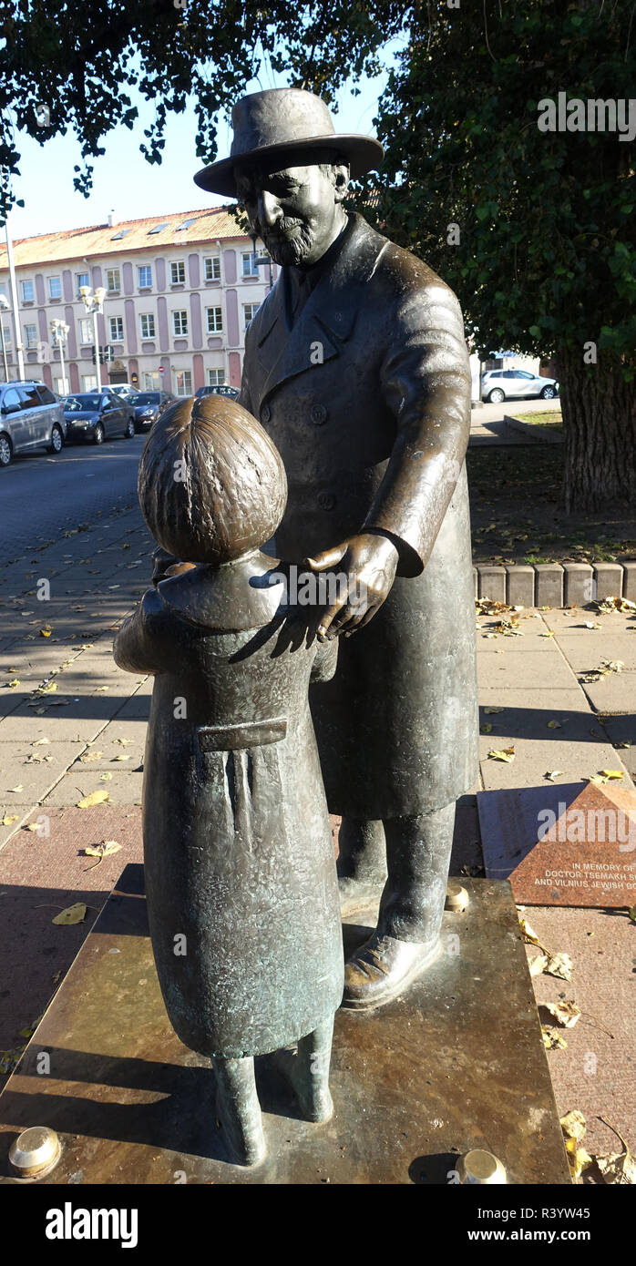 Statue in Vilnius Lithuania Europe Stock Photo - Alamy