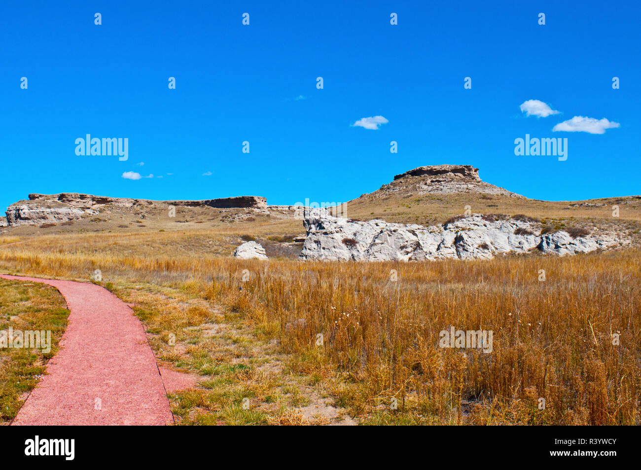 USA, Nebraska, Harrison, Agate Fossil Beds National Monument, view of ...
