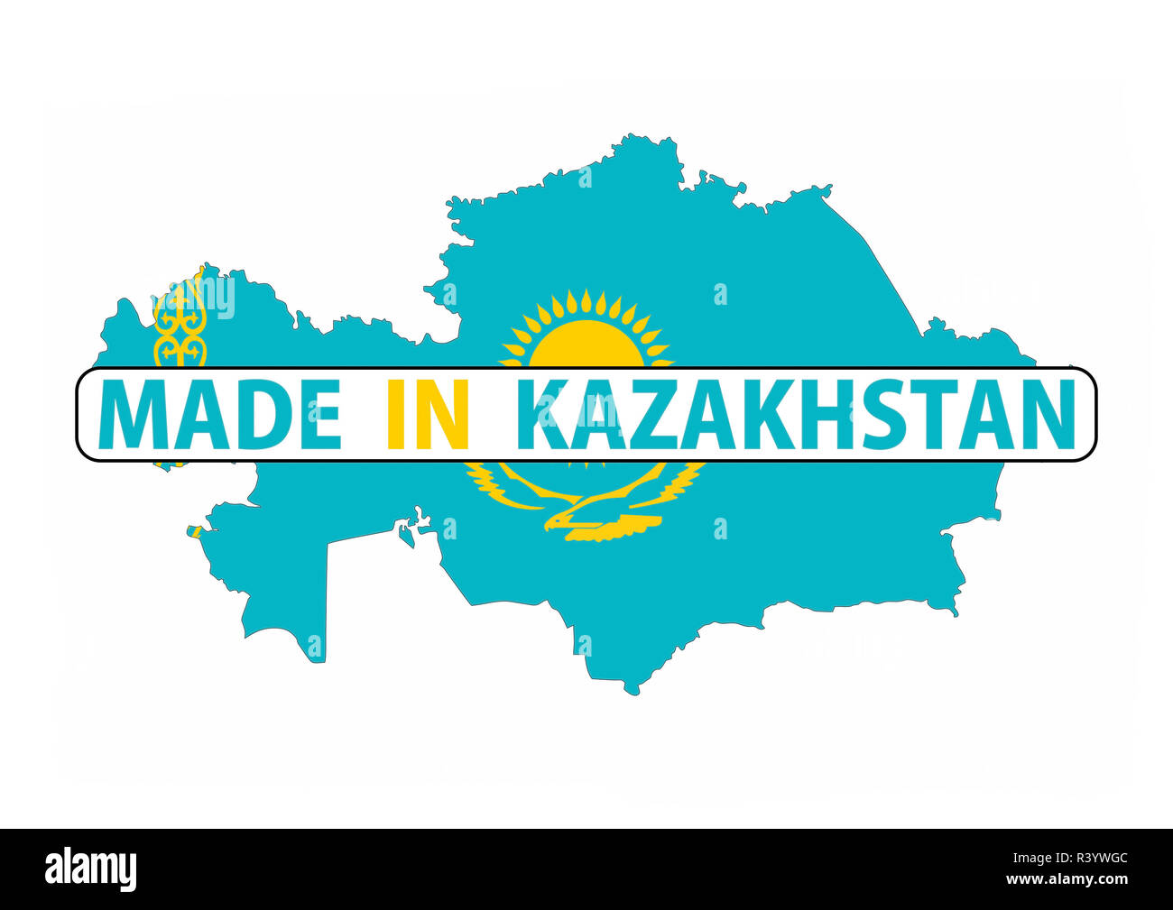 made in kazakhstan Stock Photo - Alamy
