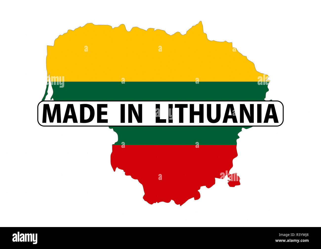Map of lithuania atlas Cut Out Stock Images & Pictures - Alamy