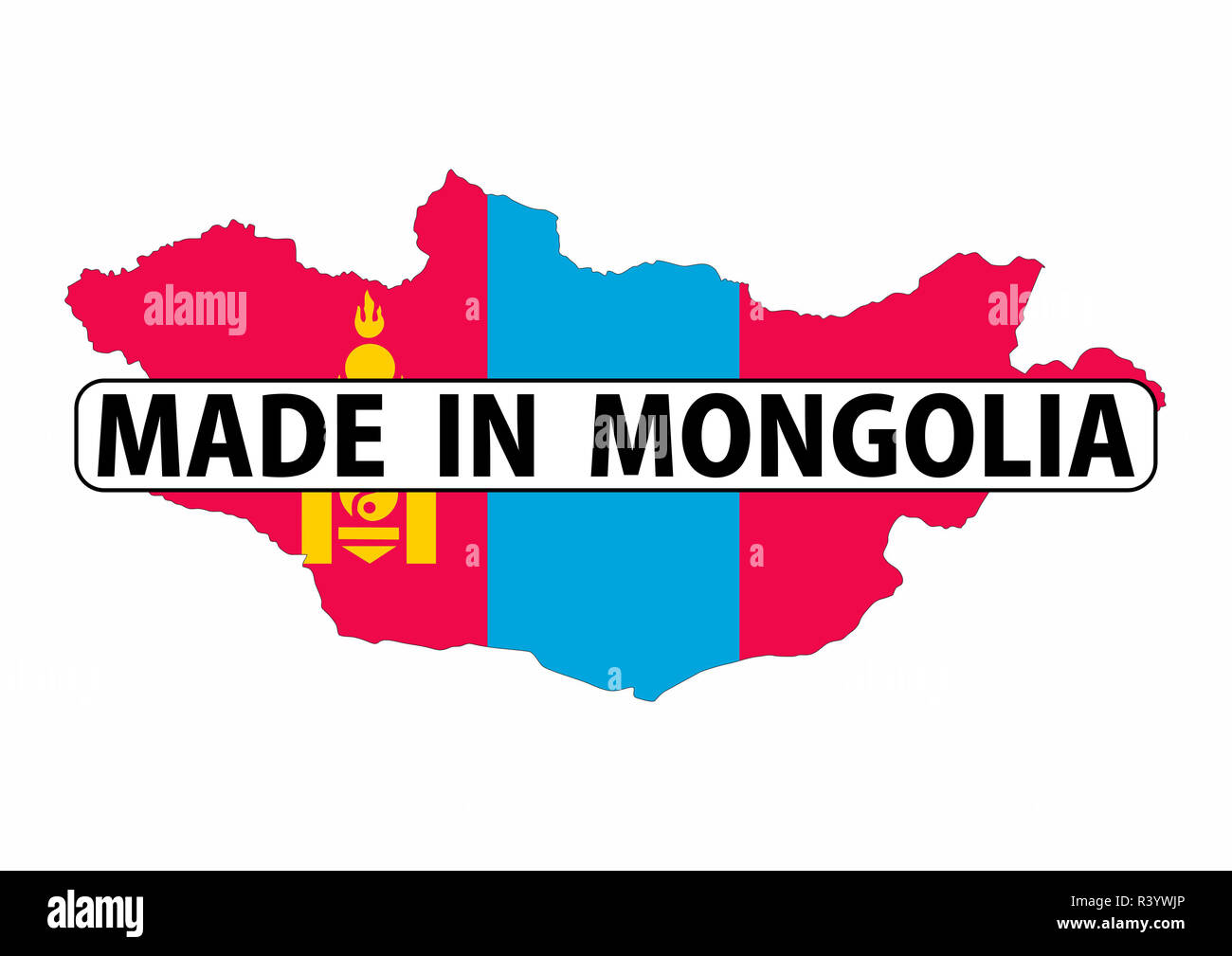 made in mongolia Stock Photo - Alamy