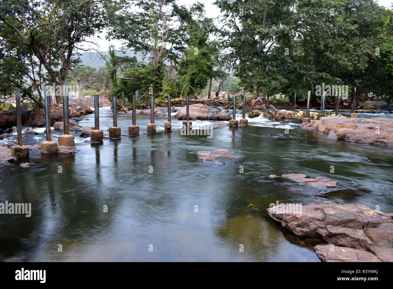 Kaveri river in Hogenakkal Falls Stock Photo - Alamy