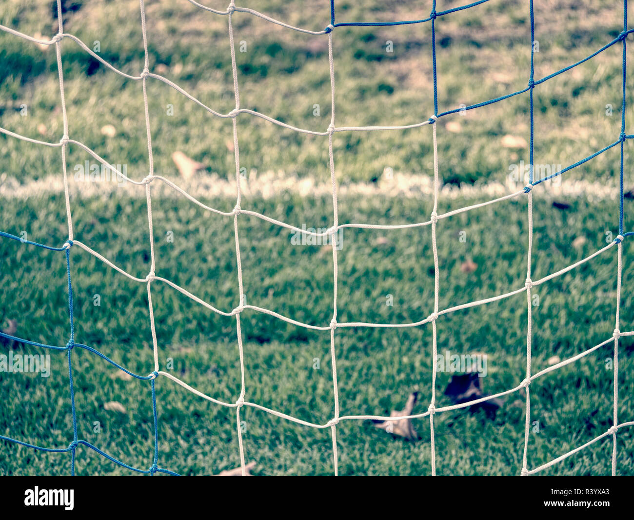 Soccer Football Field Pitch Net Goal Empty Grass High Resolution Stock ...
