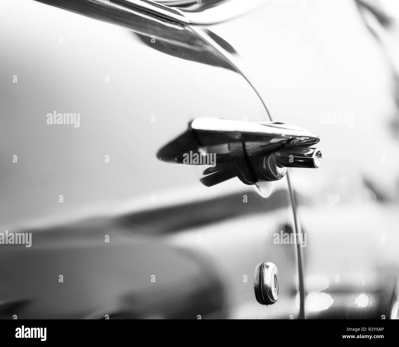 Vintage car side Black and White Stock Photos & Images - Alamy