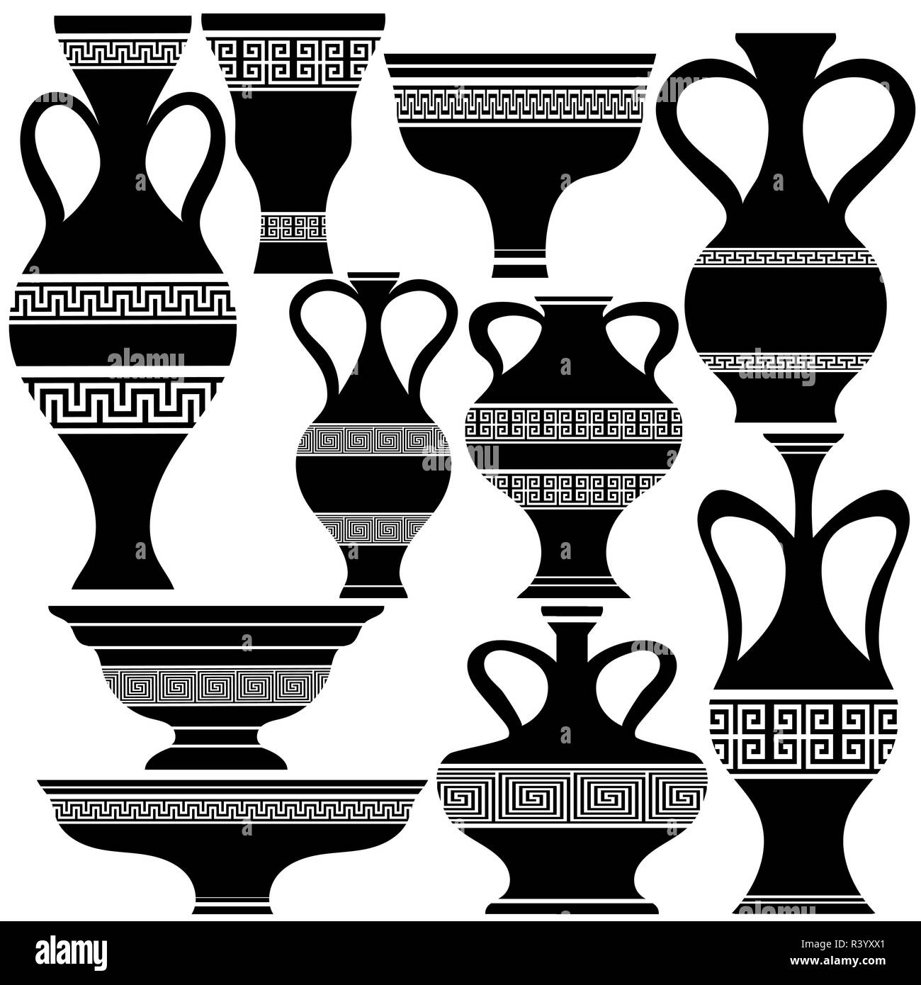 Greece amphora Black and White Stock Photos & Images - Alamy