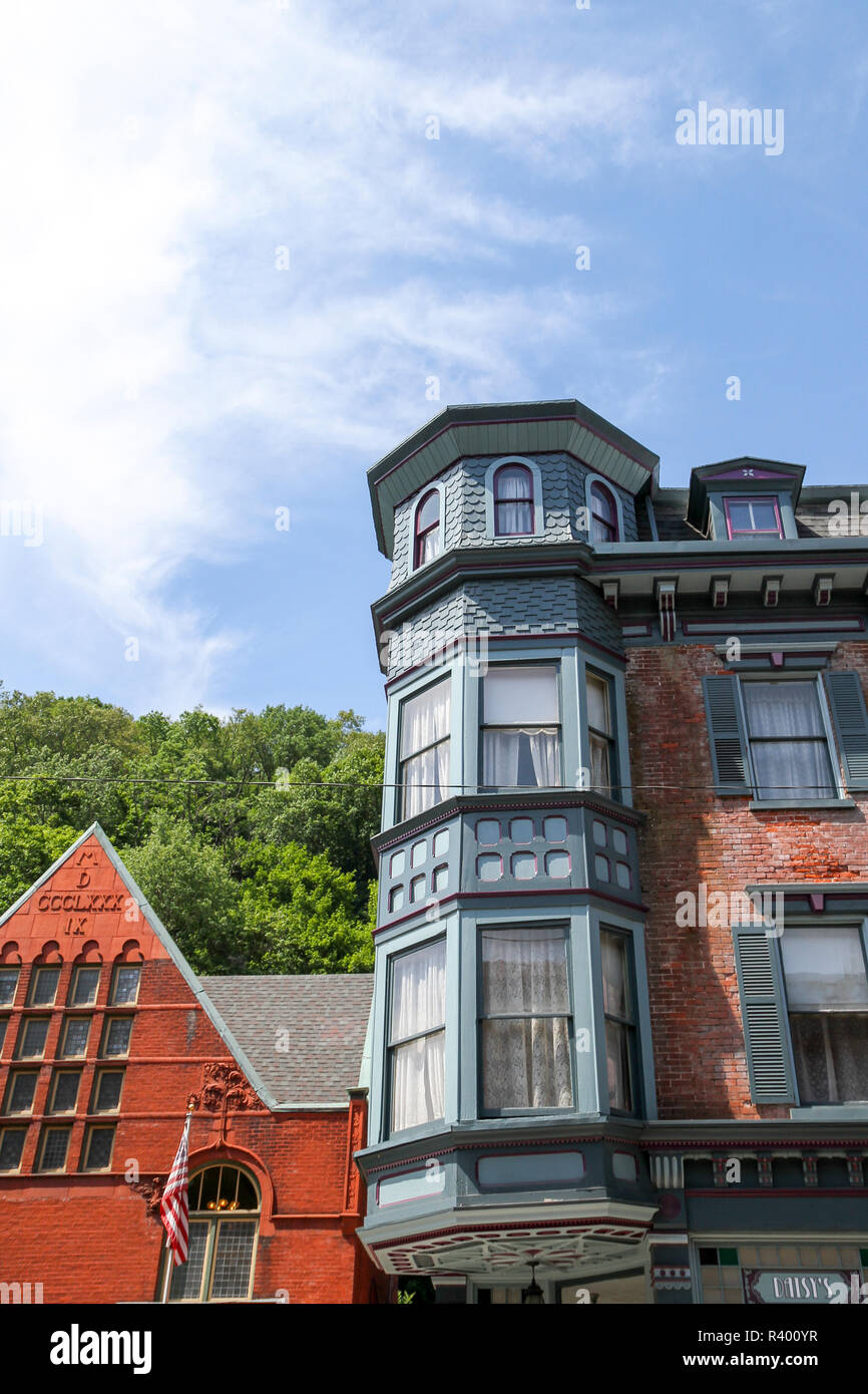 Architecture In Old Mauch Chunk Historic District, Jim Thorpe ...