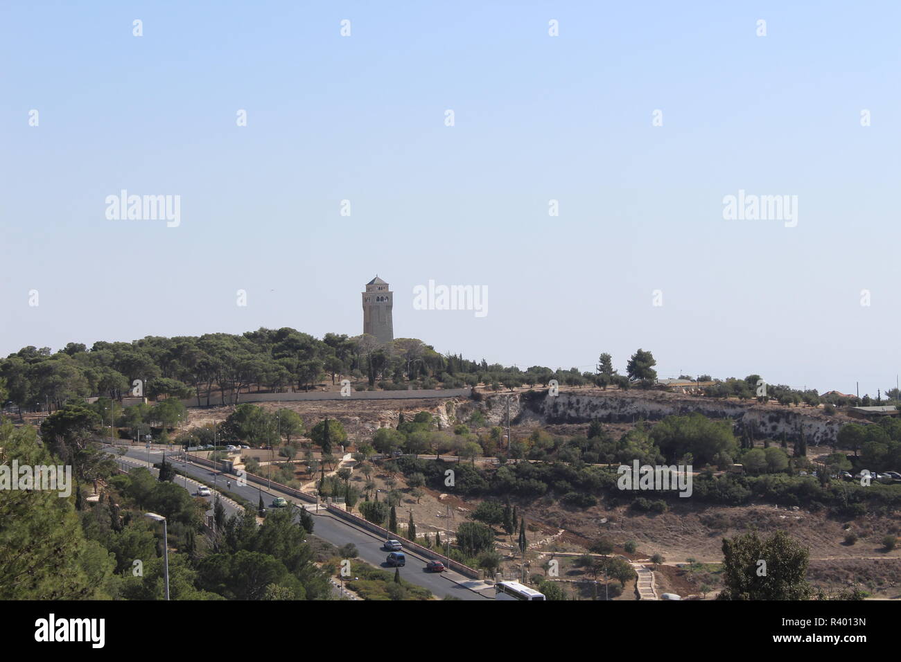 a view east to Jerusalem from Mount Scopus, the Hebrew University of ...