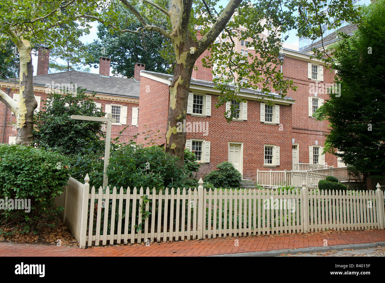 Brick buildings, Independence National Historical Park, Old City ...