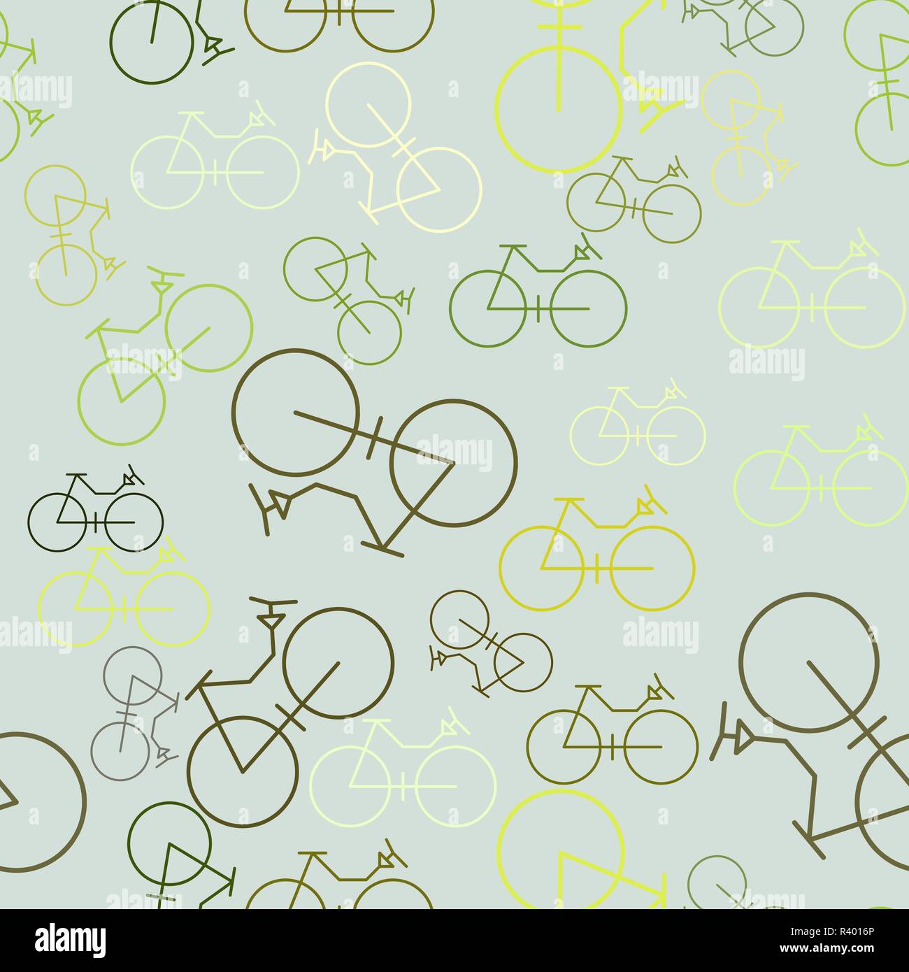 Seamless abstract outline of bicycle. Good for web page, wallpaper ...