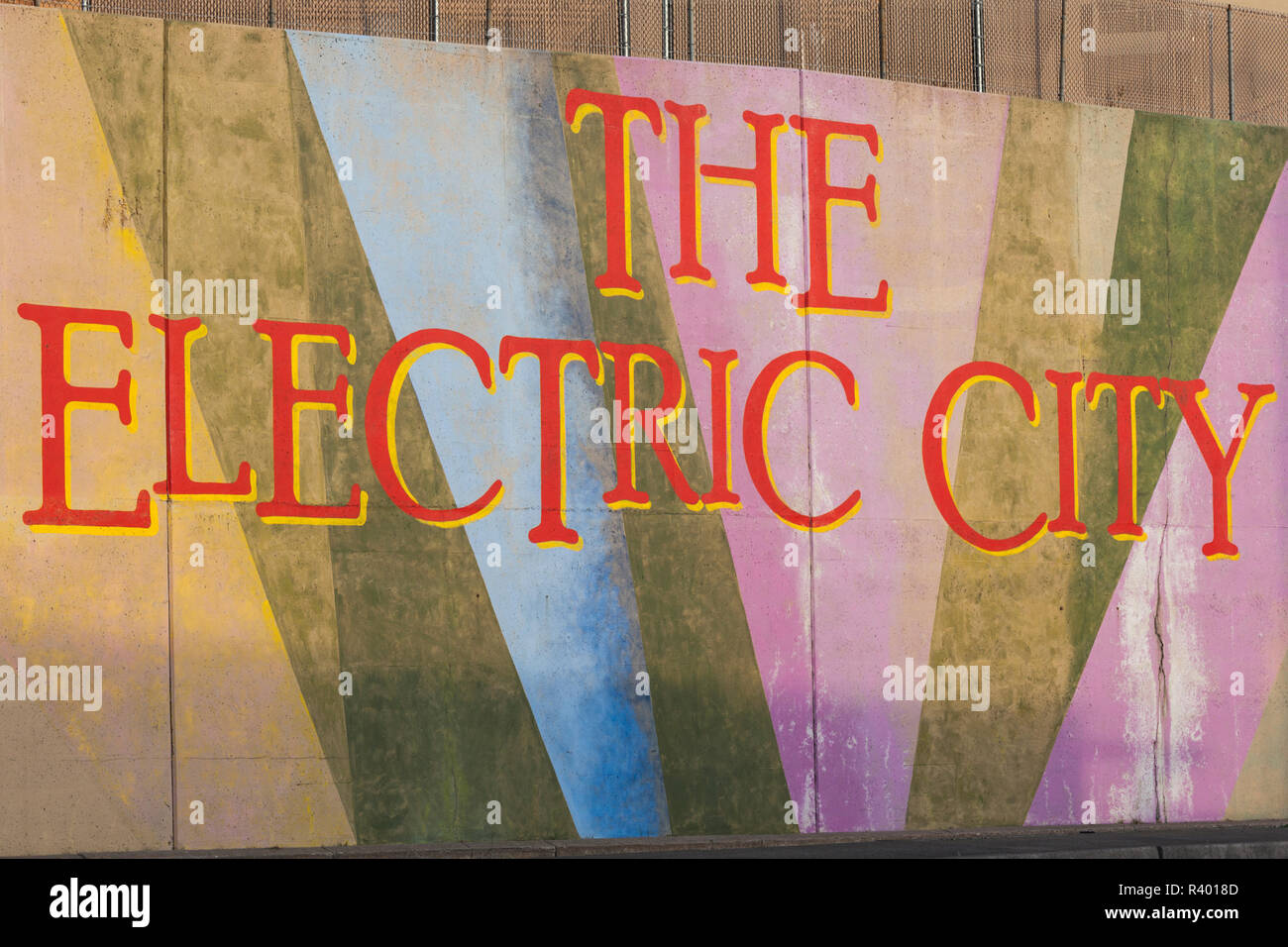 Sign for the electric city hi-res stock photography and images - Alamy