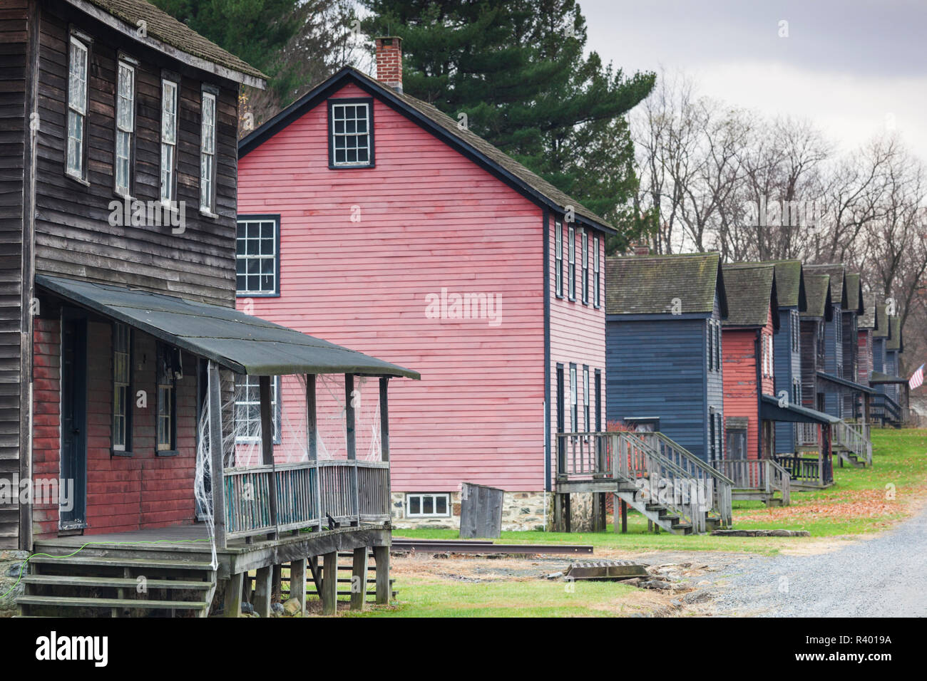 USA, Pennsylvania, Eckley, Eckley Miners Village, former mining village ...