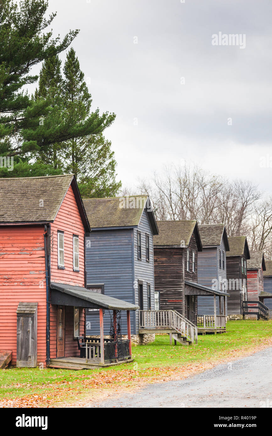 USA, Pennsylvania, Eckley, Eckley Miners Village, former mining village ...