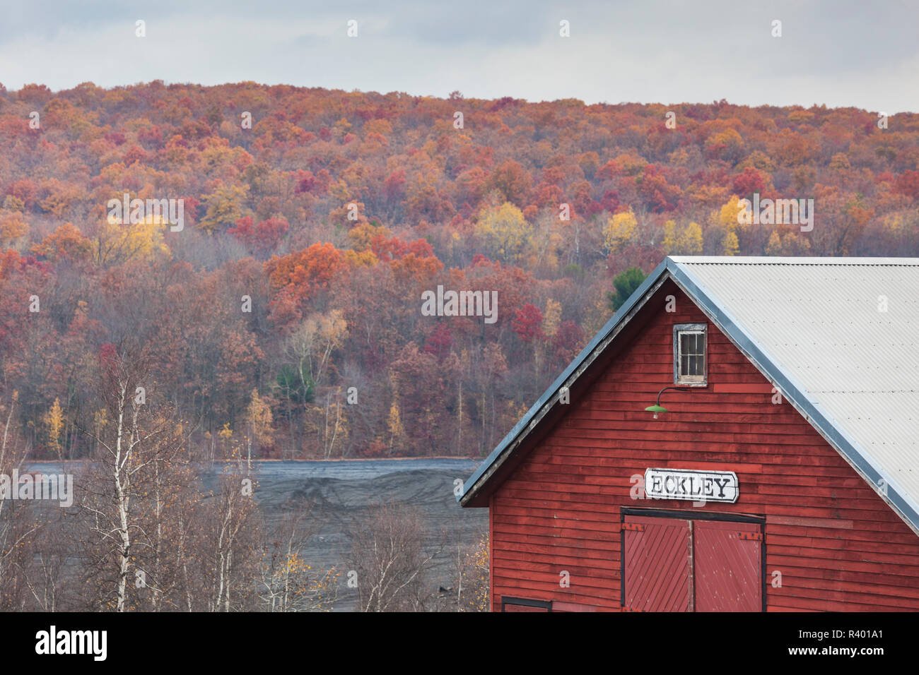 USA, Pennsylvania, Eckley, Eckley Miners Village, former mining village ...