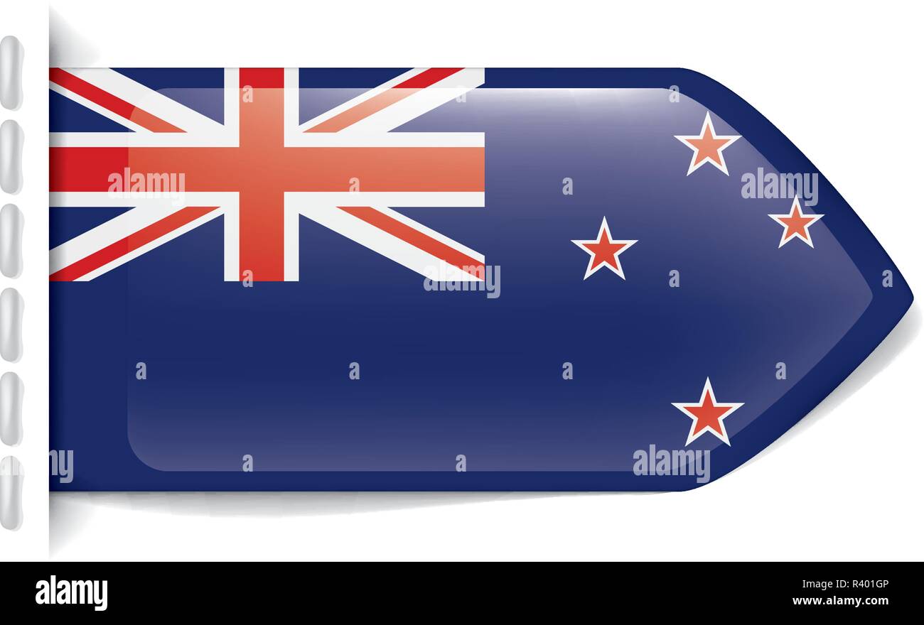 New Zealand flag, vector illustration on a white background Stock Vector Image & Art - Alamy