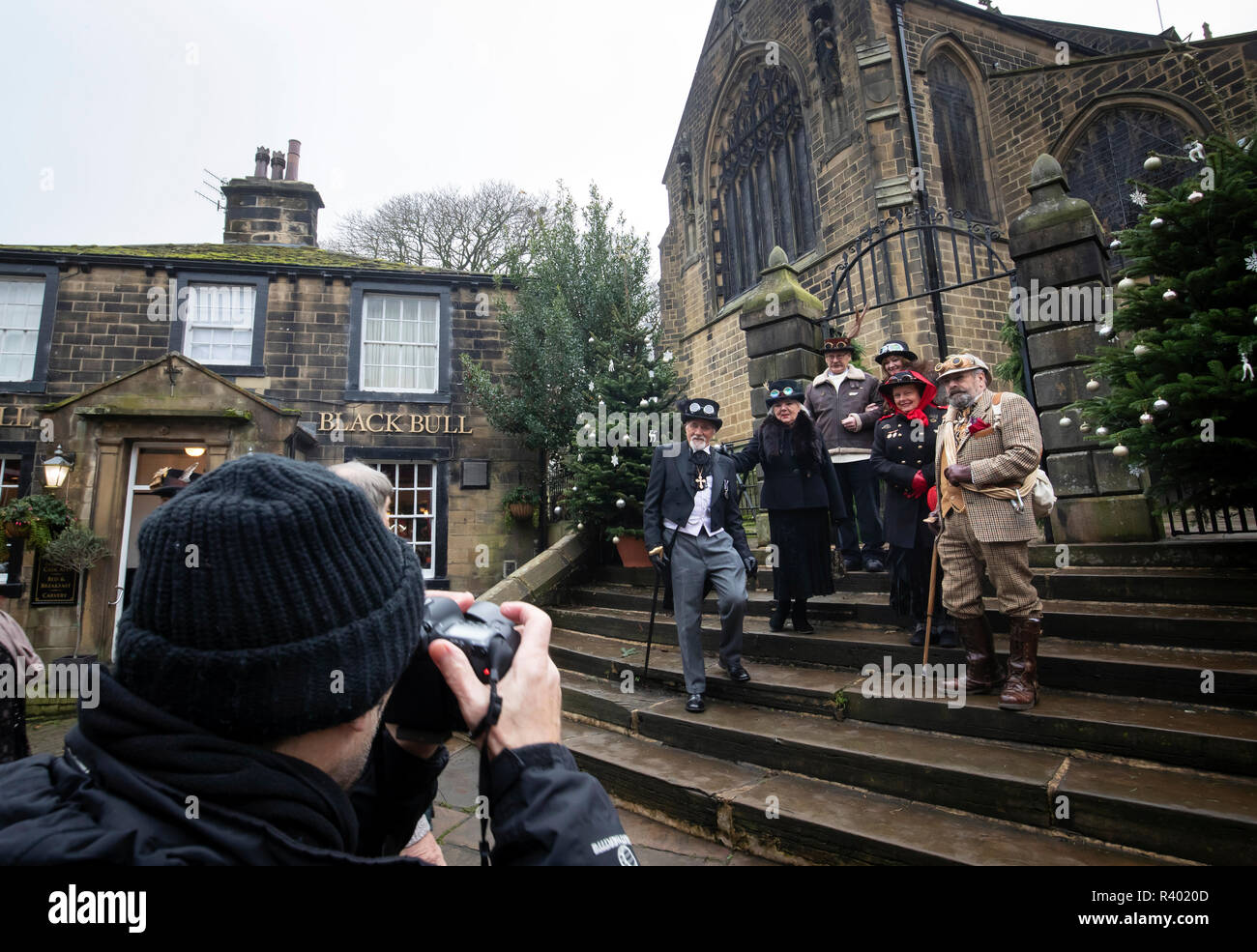 Steampunks during the Haworth Steampunk Weekend, as hundreds of ...