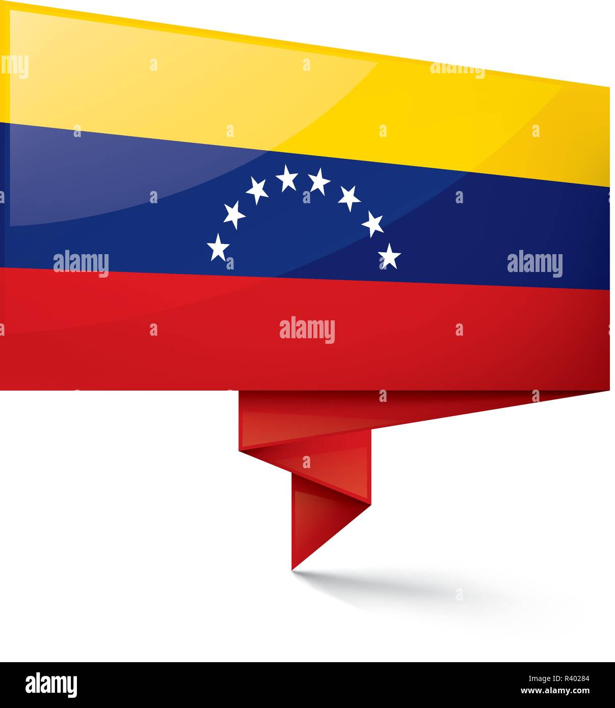 Venezuela country flag realistic Stock Vector Images - Alamy