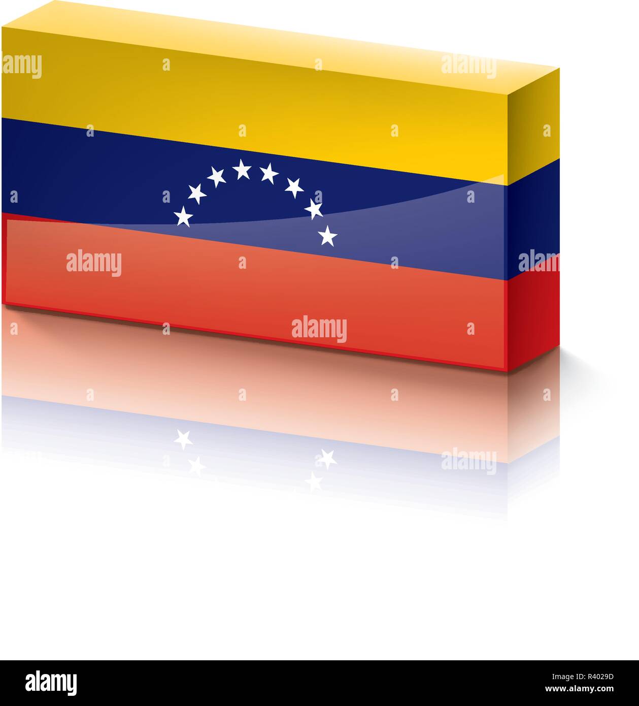 Venezuela flag, vector illustration on a white background Stock Vector ...