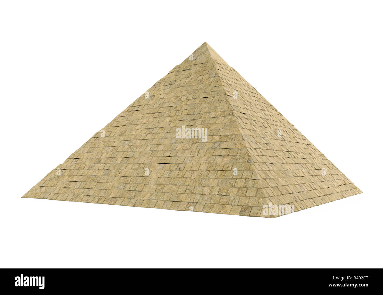 Egyptian Pyramid Isolated Stock Photo - Alamy