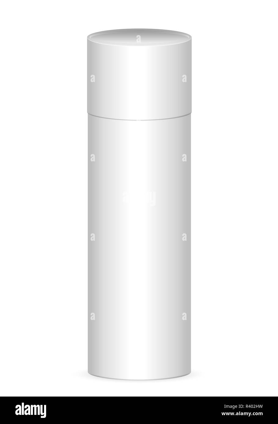 Paper tube on a white background. Vector illustration Stock Photo - Alamy