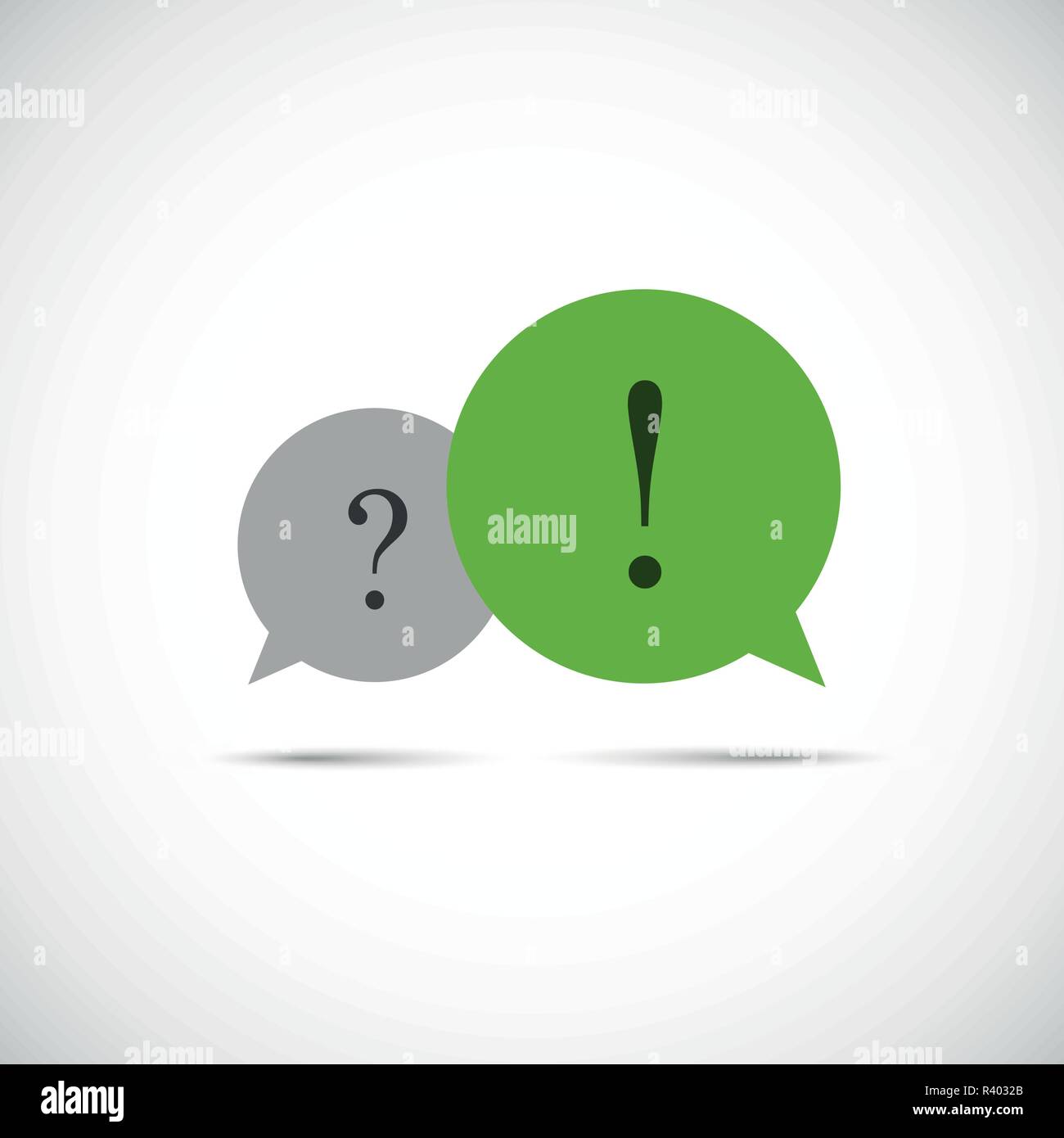 icon of communication question and answer vector illustration EPS10 ...