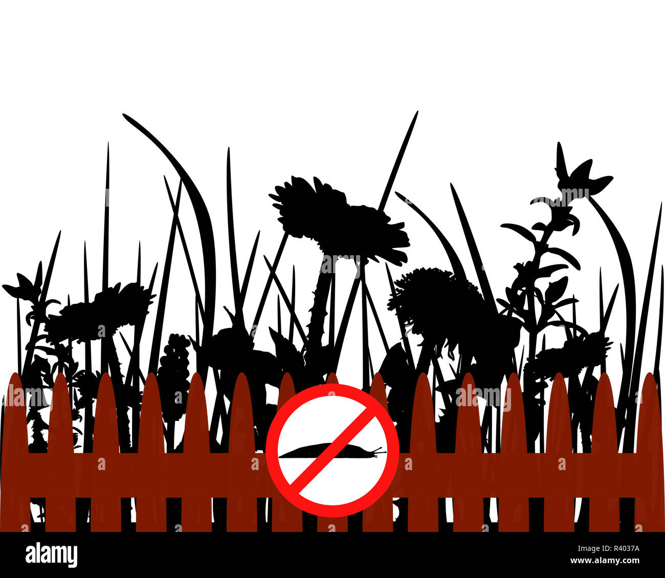 prohibition sign for slugs Stock Photo - Alamy