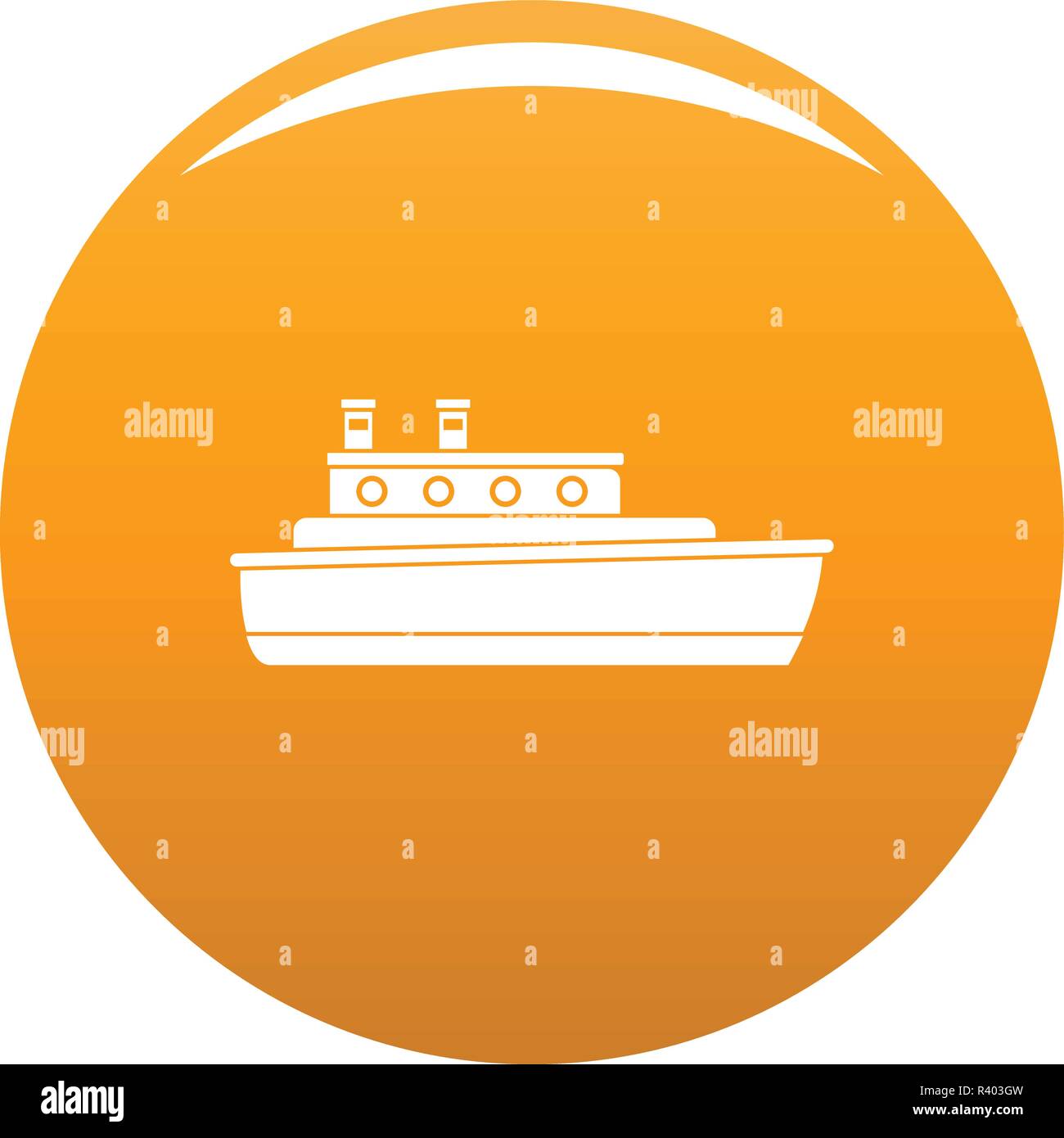 Ship travel icon. Simple illustration of ship travel vector icon for ...