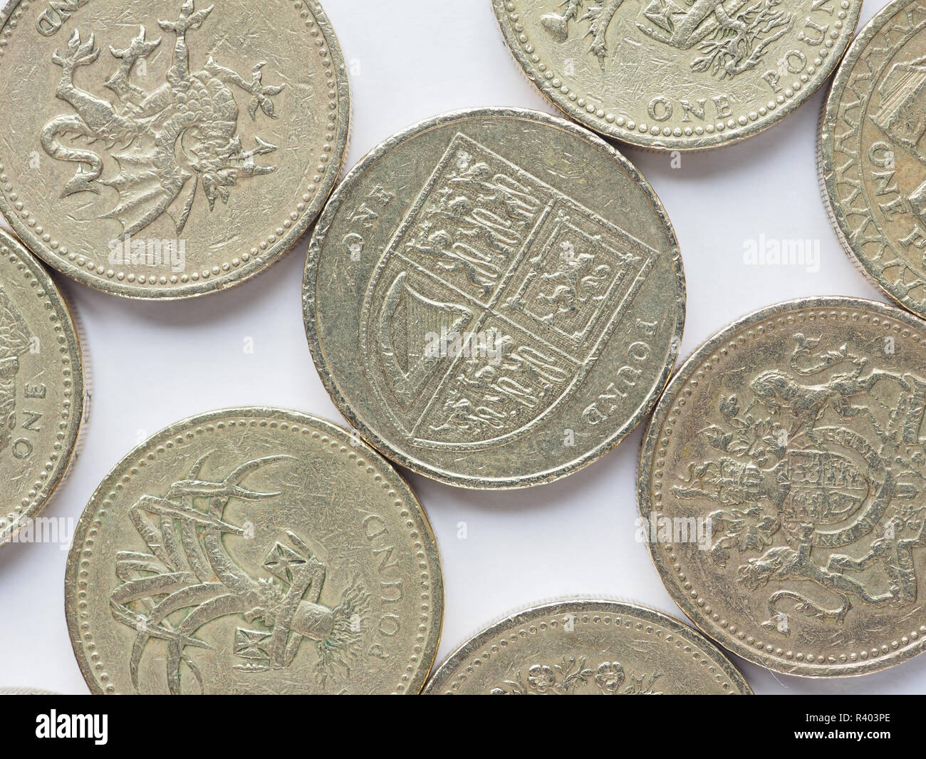 UK 1 Pound coin Stock Photo - Alamy