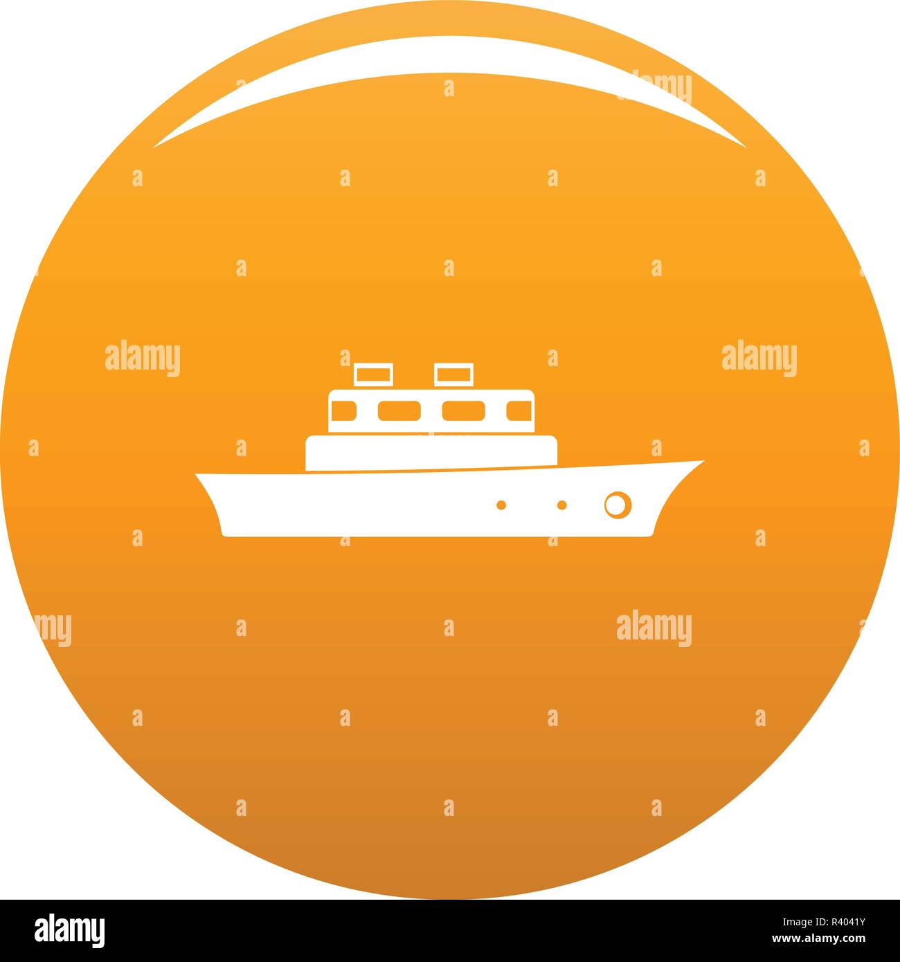 Ship ocean icon. Simple illustration of ship ocean vector icon for any ...