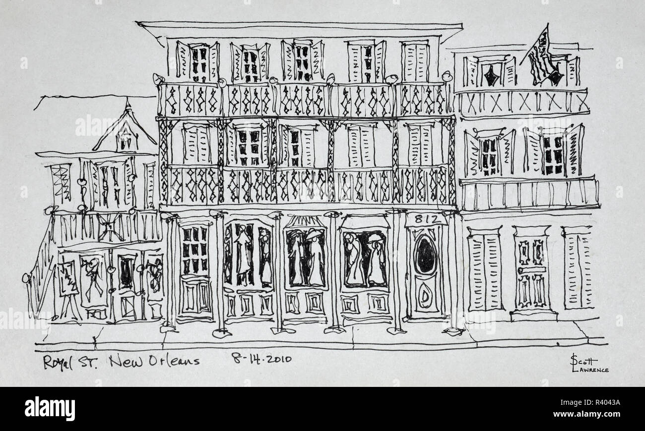 Louisiana drawing hi-res stock photography and images - Alamy