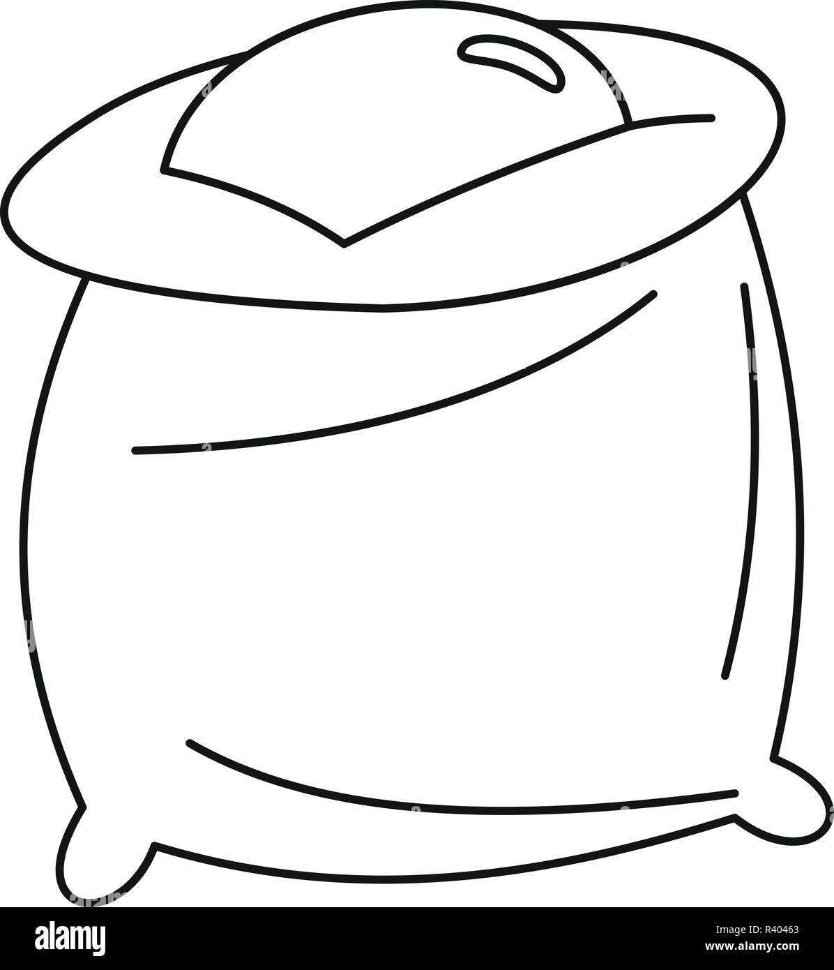 Wheat bag icon. Outline illustration of wheat bag vector icon for web ...