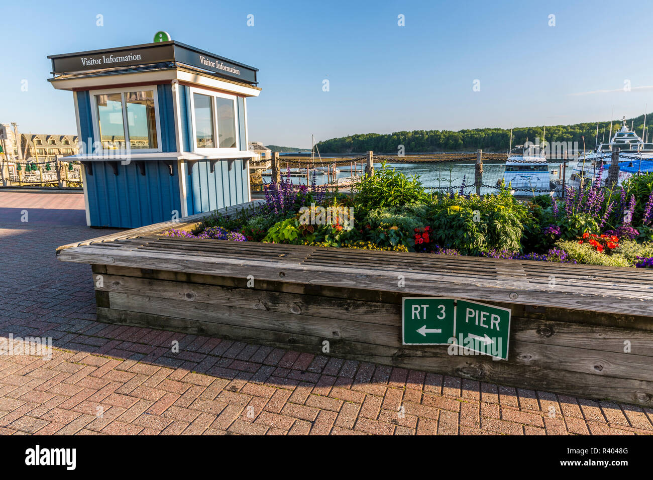 Waterfront in Bar Harbor, Maine Stock Photo - Alamy