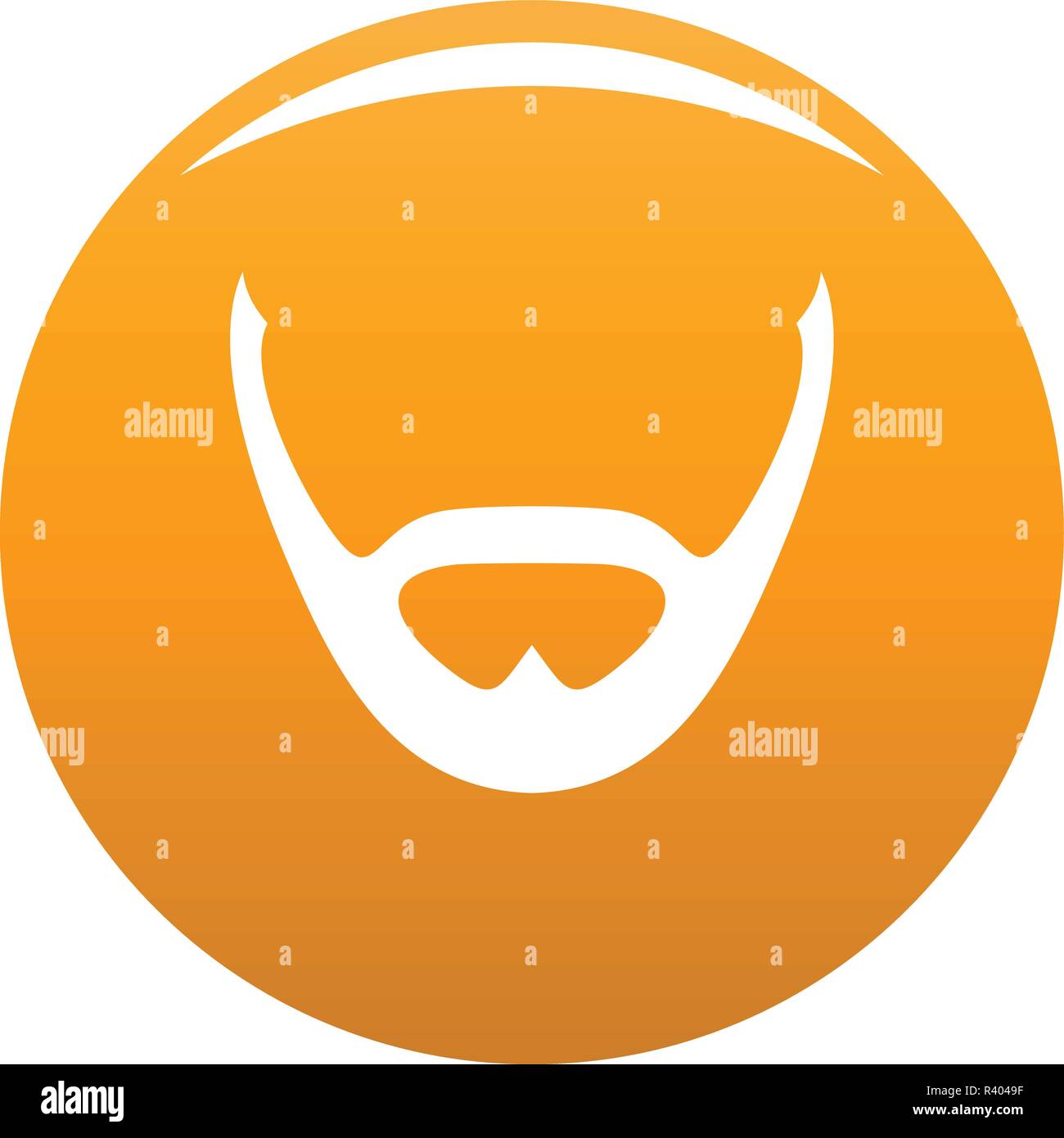 Beard and whiskers icon. Simple illustration of beard and whiskers ...
