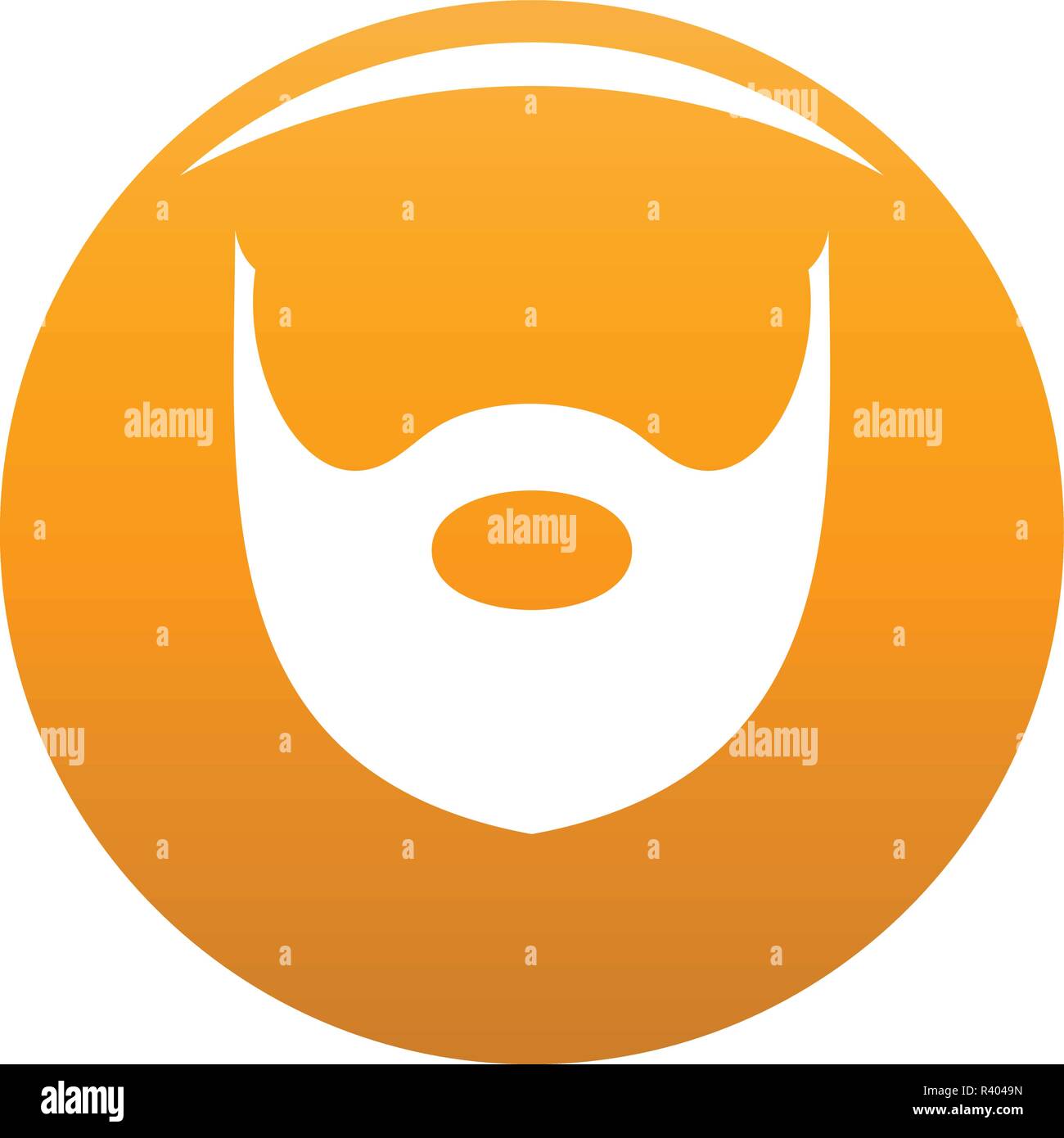 Hipster beard icon. Simple illustration of hipster beard vector icon ...