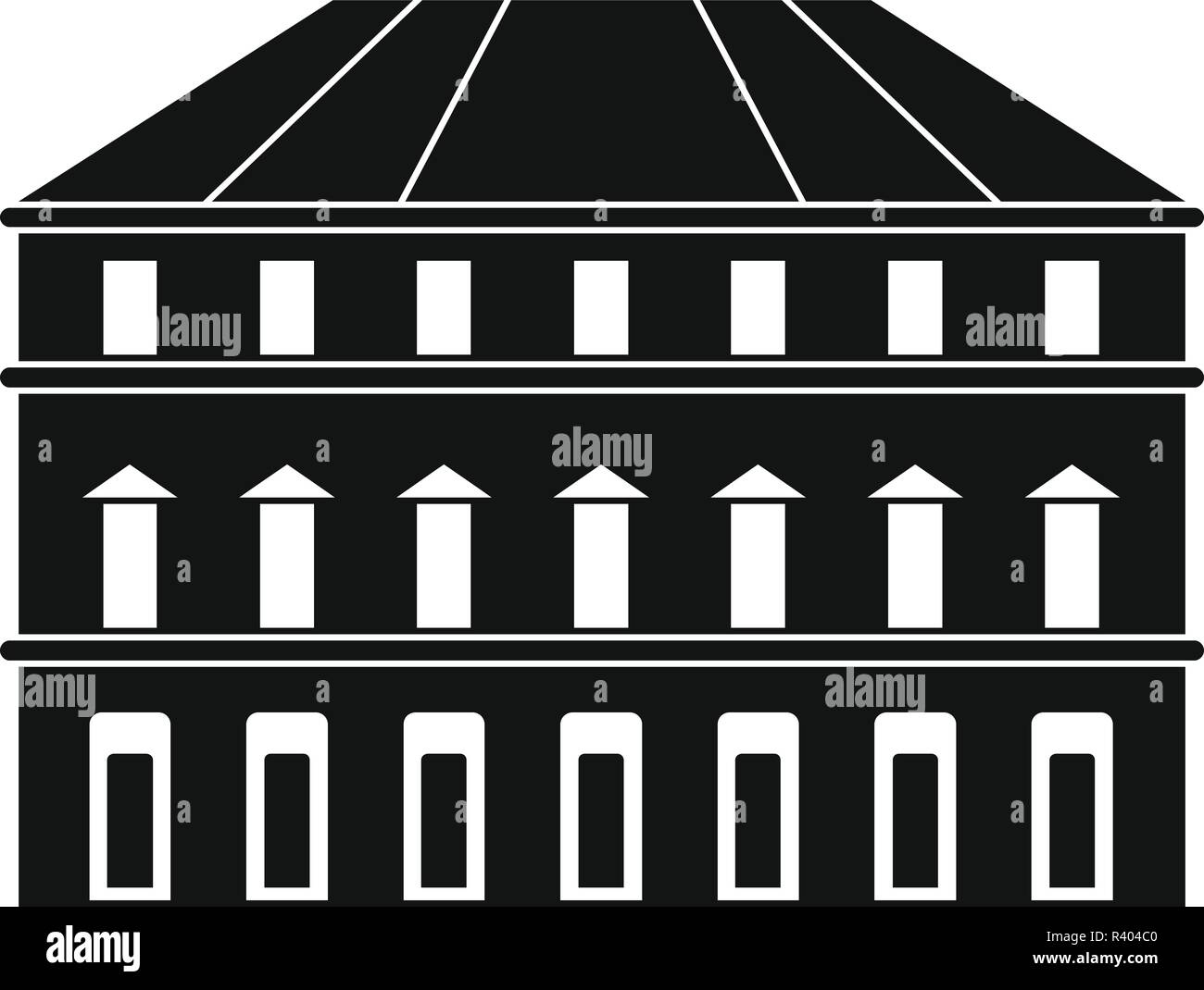 Building icon. Simple illustration of building vector icon for web ...