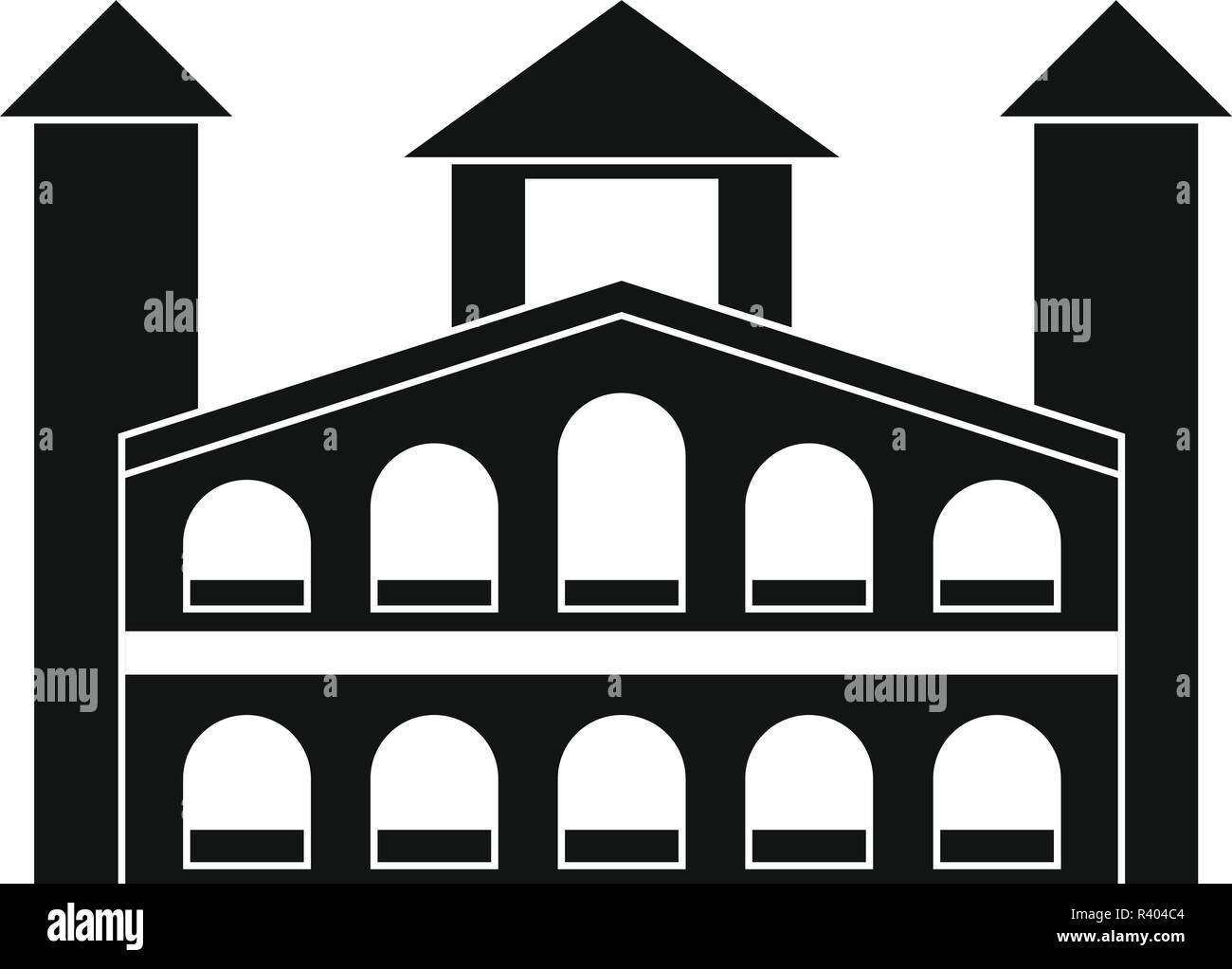 Historical building icon. Simple illustration of historical building ...