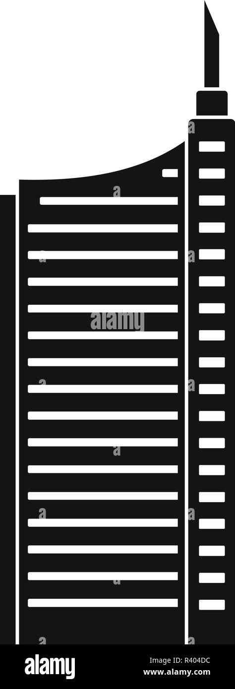 Sky scraper icon. Simple illustration of sky scraper vector icon for ...