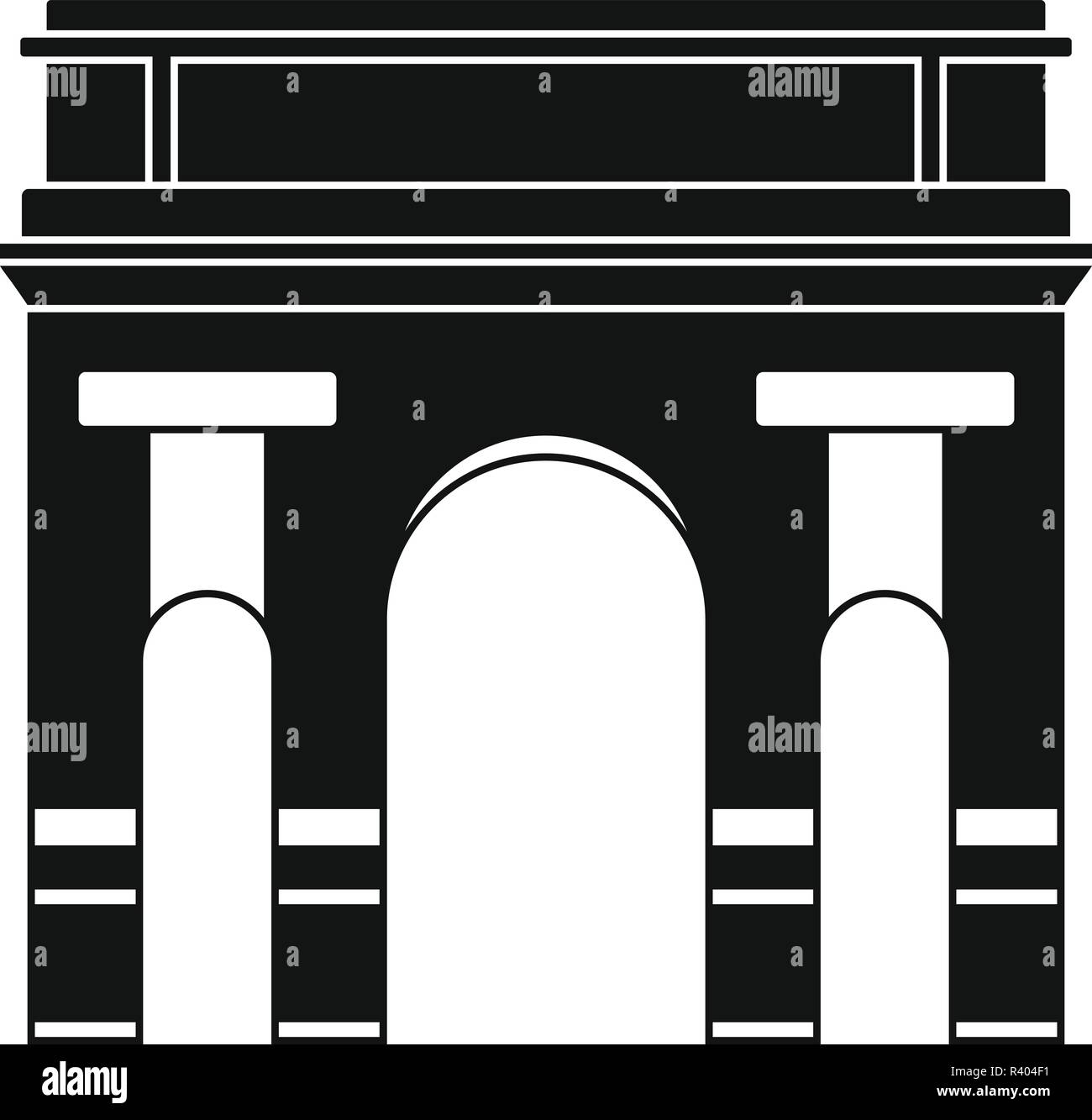Historical arch icon. Simple illustration of historical arch vector ...