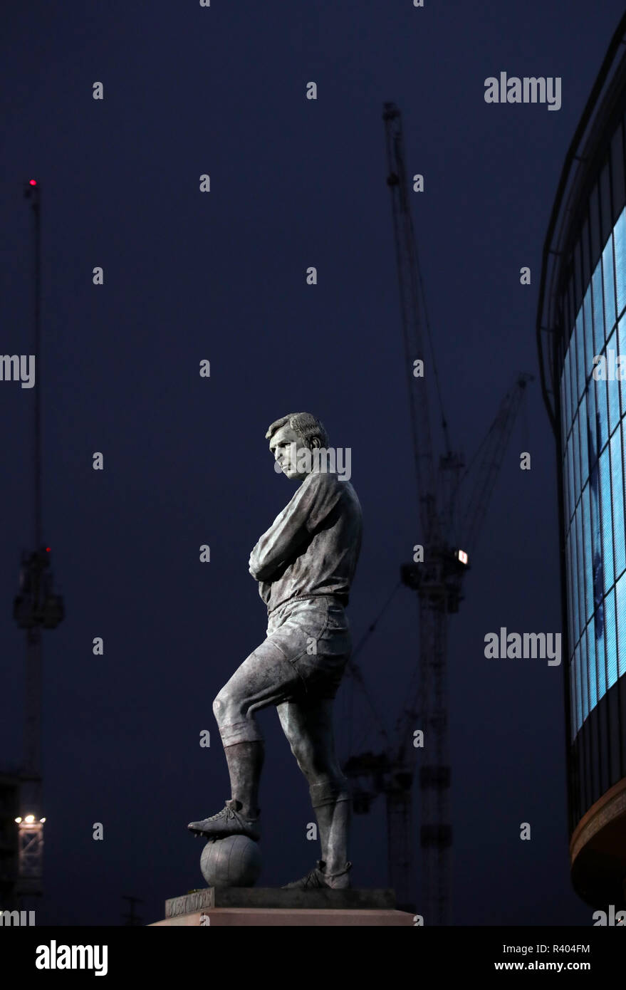 The Bobby Moore statue ahead of the Premier League match at Wembley ...